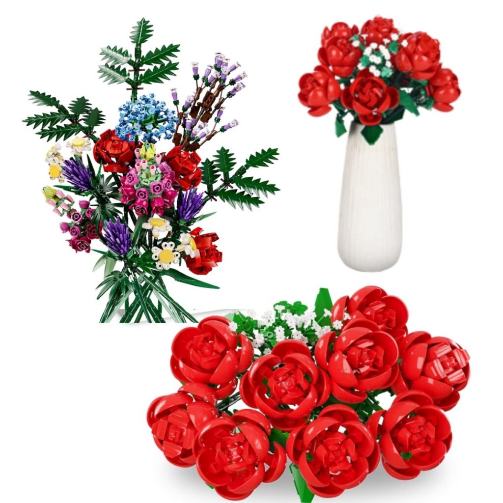 780-1000 pcs artificial flower bouquet building set for $9+ (50% off ...
