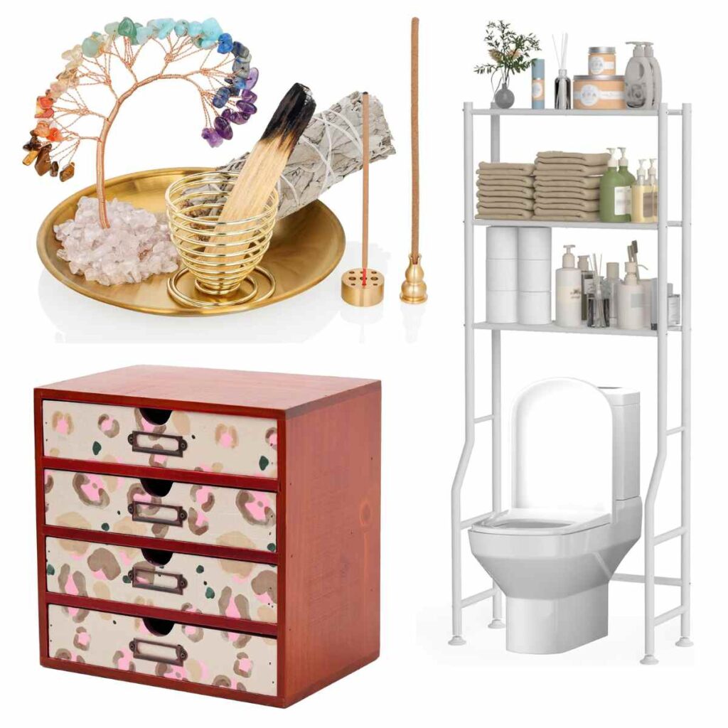 Incense Holder, $6+ | Wooden Desk Organizer, $8+ | Over-the-Toilet ...