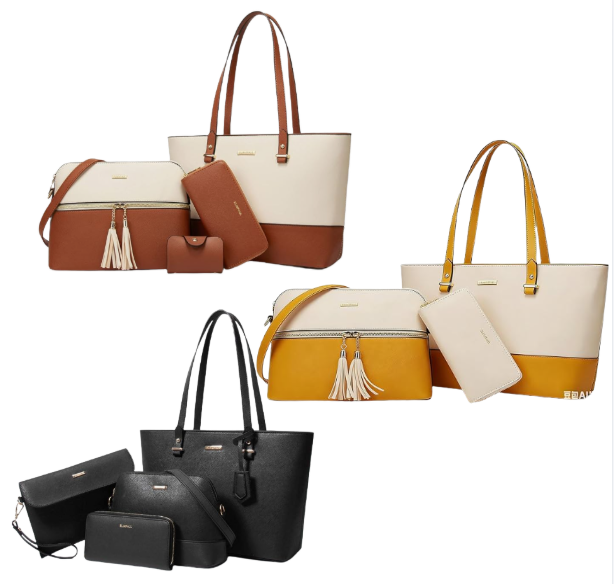15" laptop tote bag, $11+ | 3-4 pc tote handbag sets, $15-16+ | Smart ...