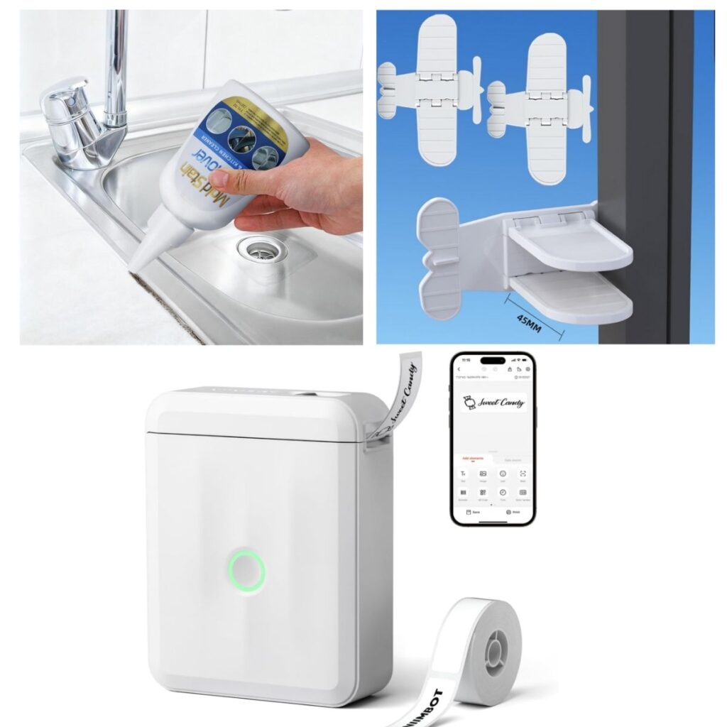 2 sliding glass door locks, $4+ | Heavy Duty Stain Cleaner, $6+ | Label ...