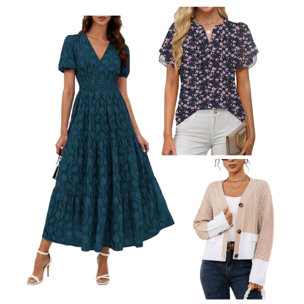Women's chiffon blouses, $9+ | Cardigans, $11+ | Maxi Dresses, $22 ...