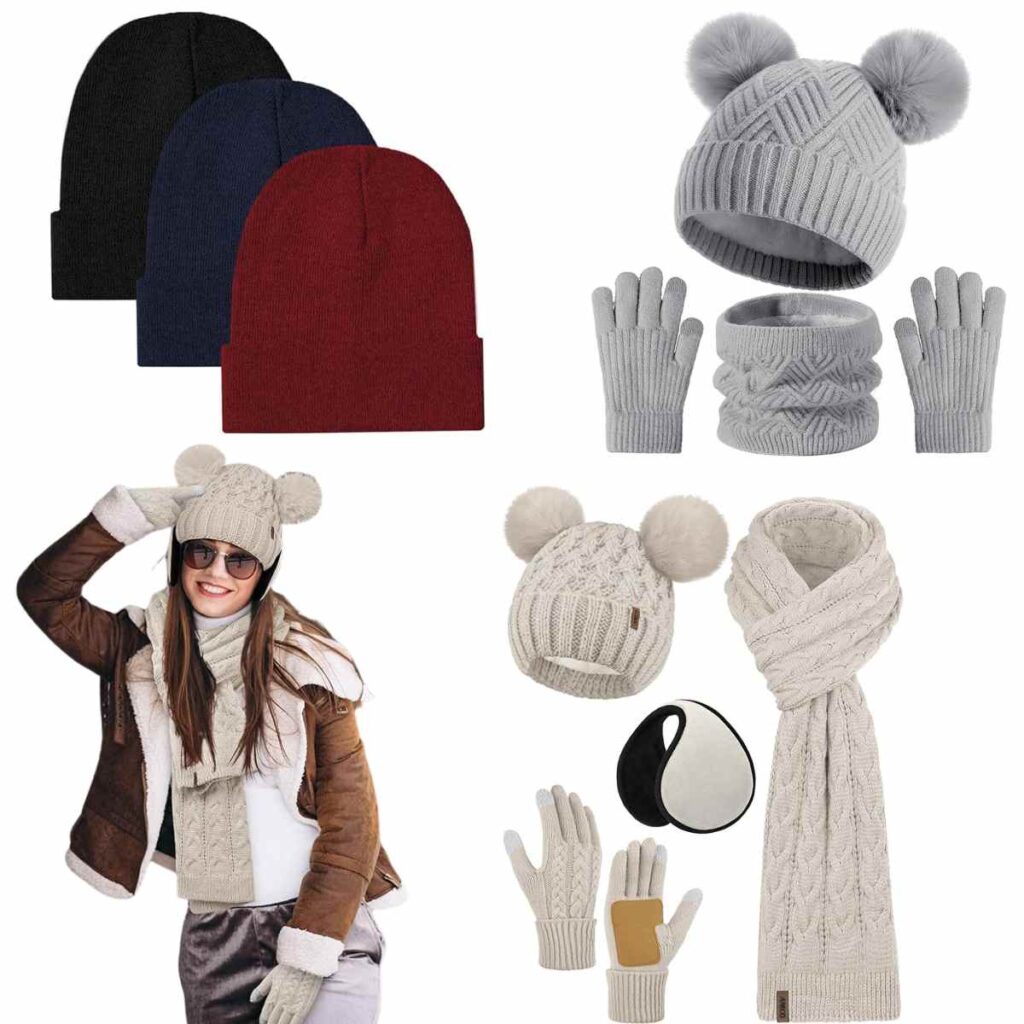 3-Pack Beanies, $4+ | Kids' Winter Beanie Set, $6+ | Women's Winter ...