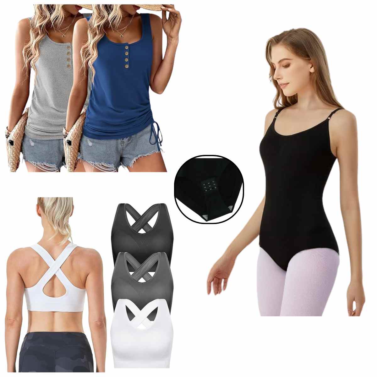 Women's Shapewear, $6+ | Women's 3-Pack Sports Bras, $12+ | 2-Pack Tank ...