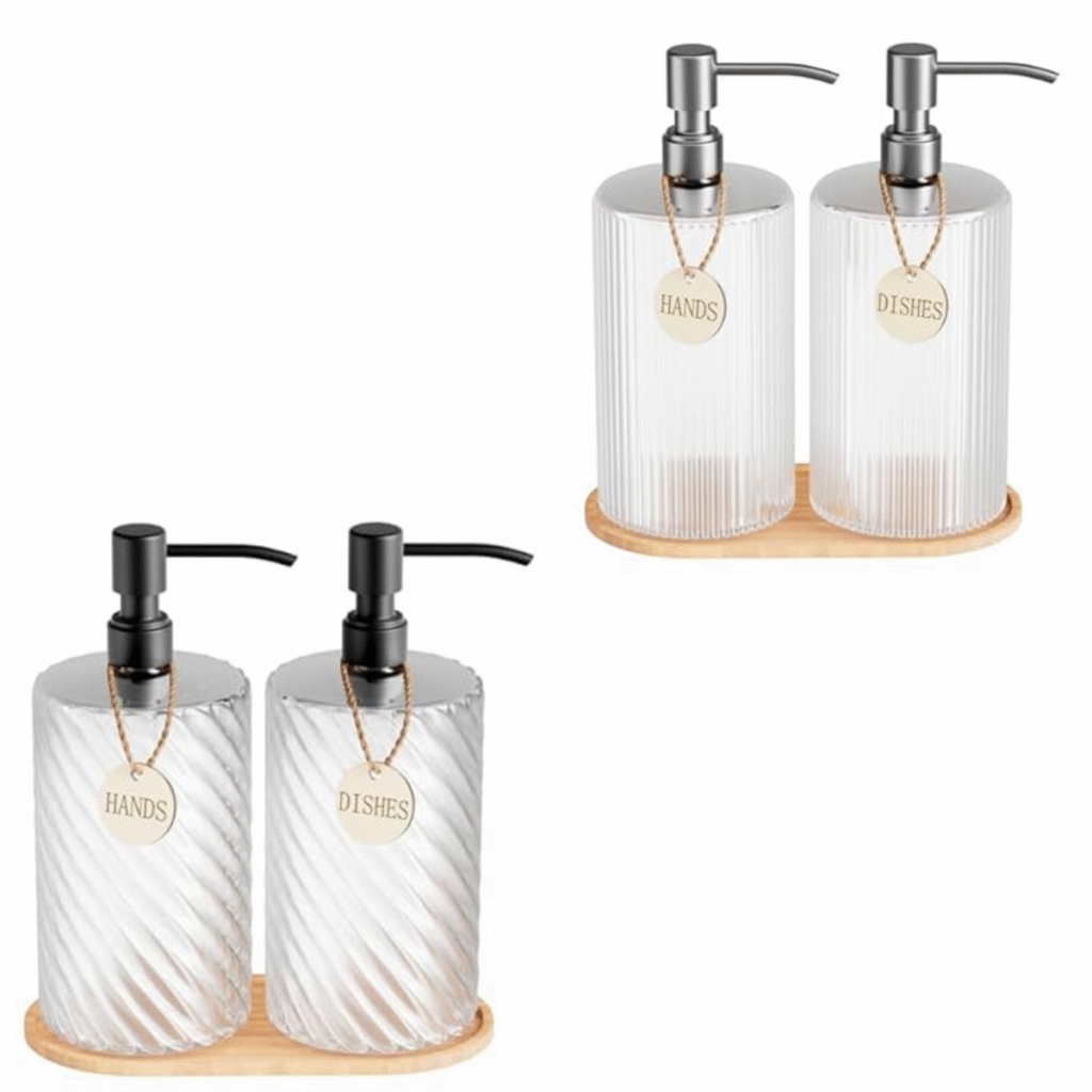 Soap Dispenser Set $10+ | handsoap Refill $4+ | Under Sink Mat from $8 ...