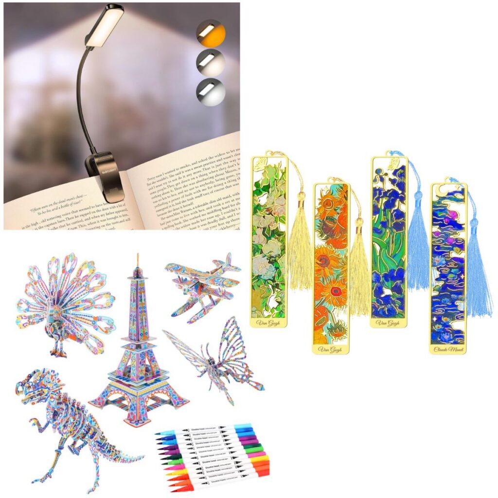 3D Coloring Puzzle Set $8+ | 4-pk Metal Bookmarks $4+ | Rechargeable ...