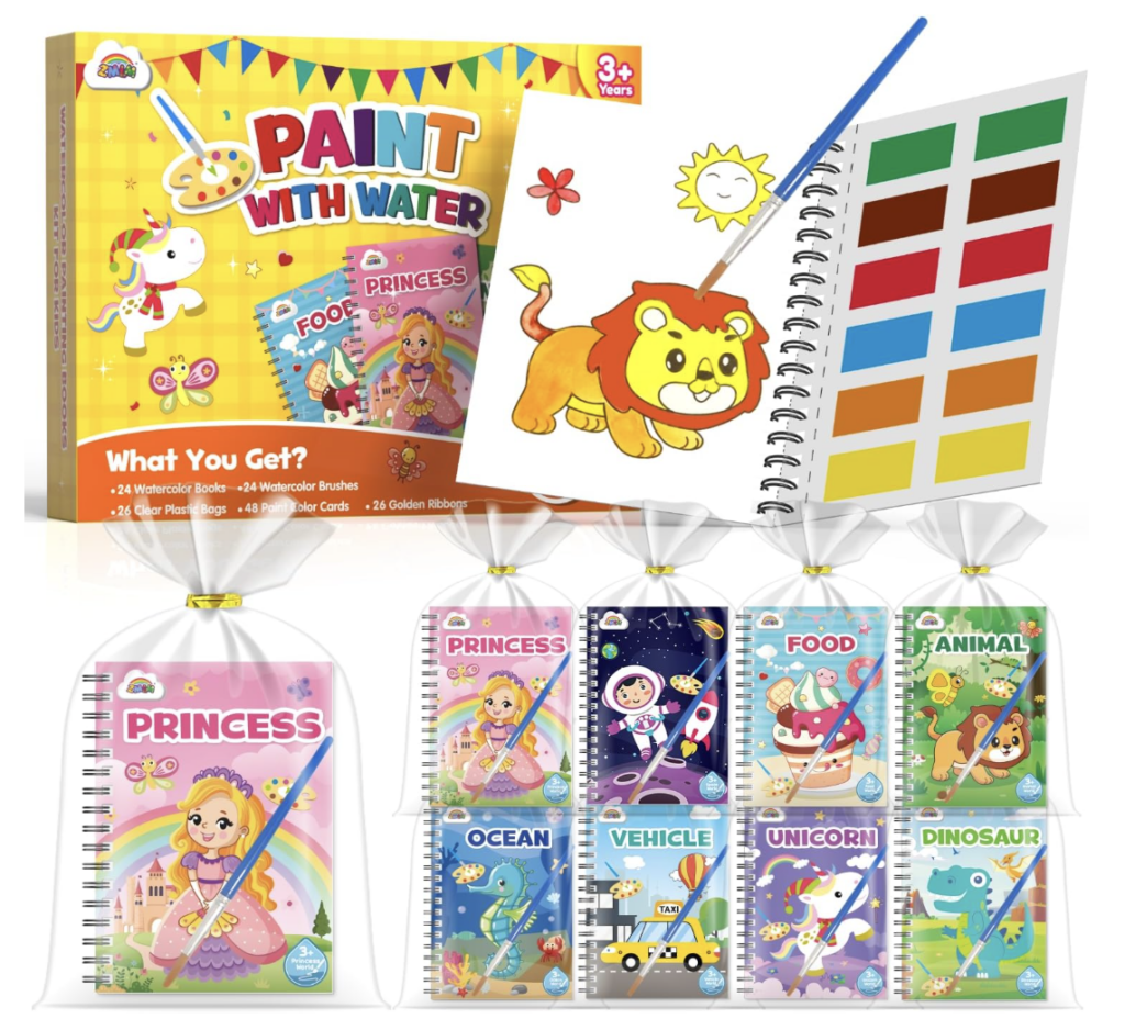 Electronic Tic Tac Toe game $9+ | 24-pk Water Coloring Books w/ brush ...