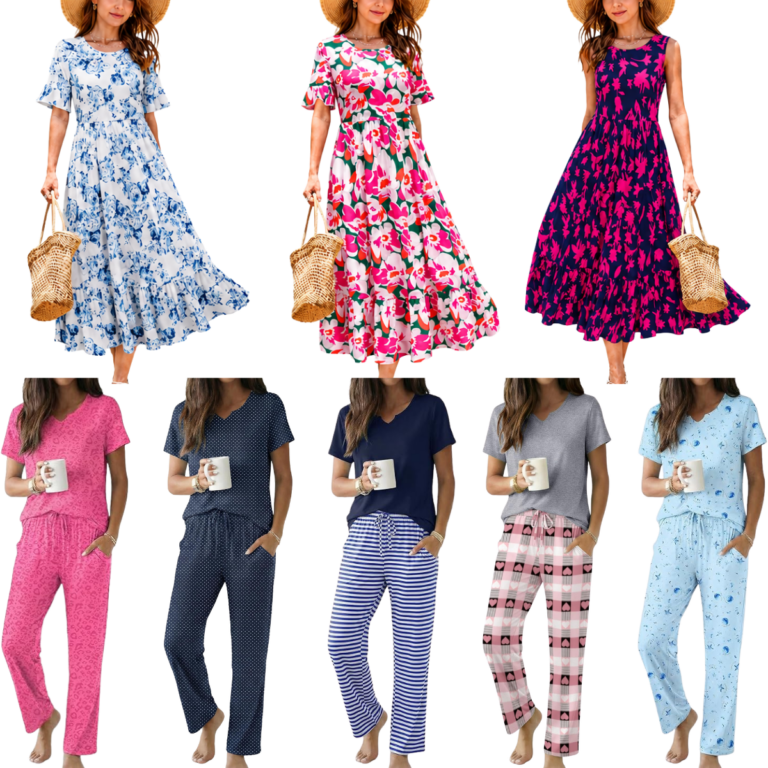 Tiered Flowy Midi Dresses $9-14+ | 2 pc. PJ Sets $10+ | Smart Savers