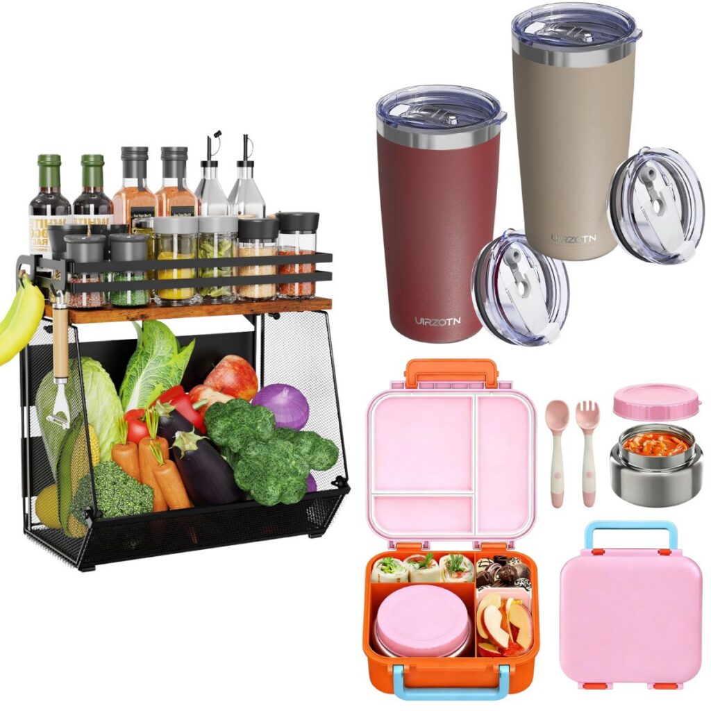 kids' bento box w/ SS food jar $15+ | SS insulated tumblers $6 ...