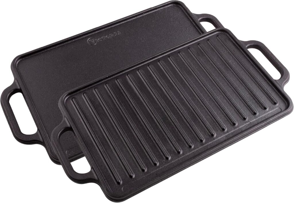 2-Tier Fruit Basket $11+ | Cast Iron Grill Pan $16+ | Double-Sided Cast ...