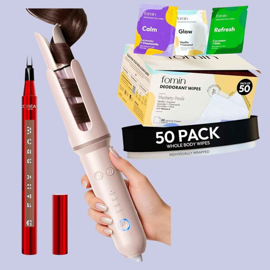 Deodorant Wipes $5 - $9+ | Top Br@Nd Brow Pen $8+ | Automatic Curling ...