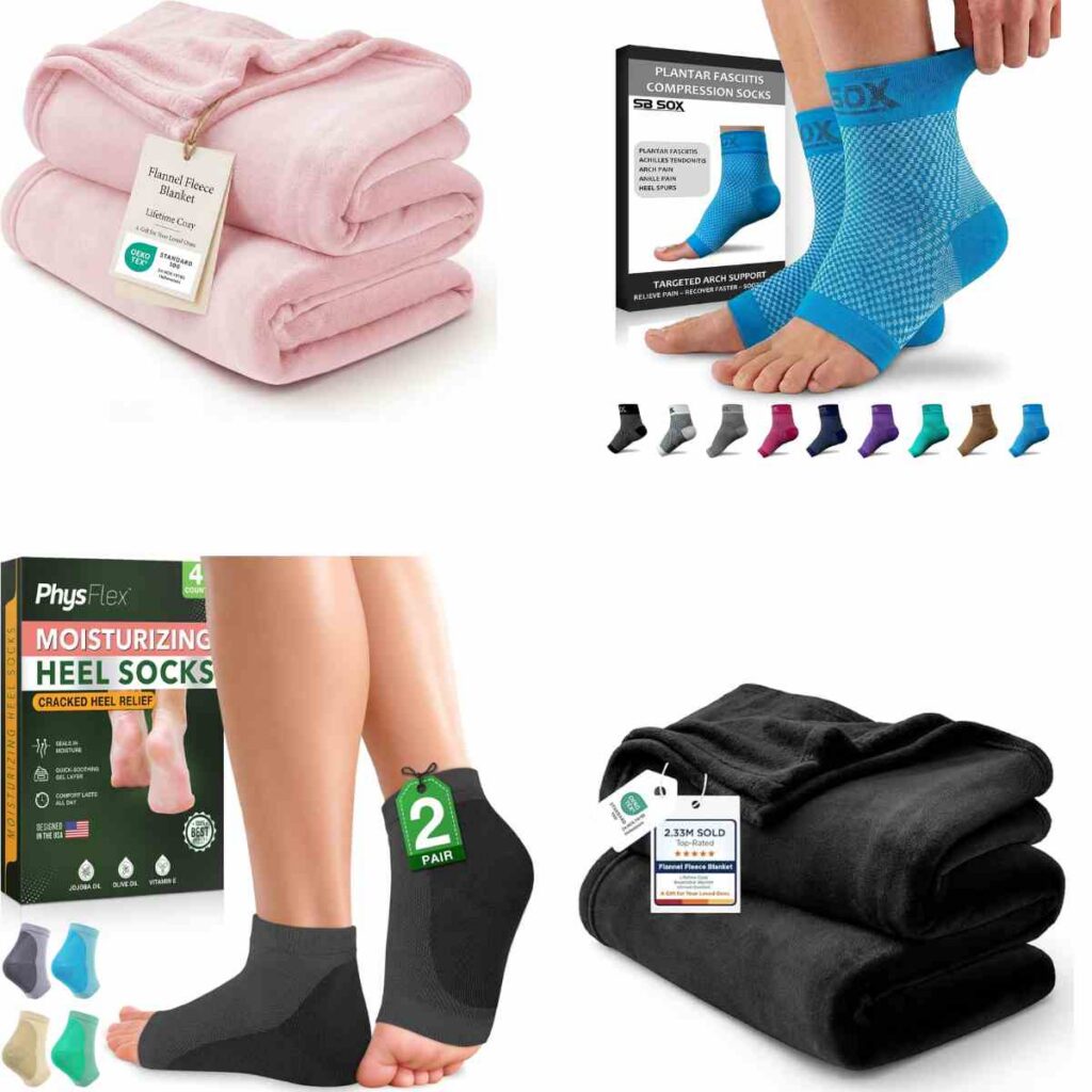 Heel Socks For $5+|Compression Socks For $6+|Fleece Blanket For $9 ...