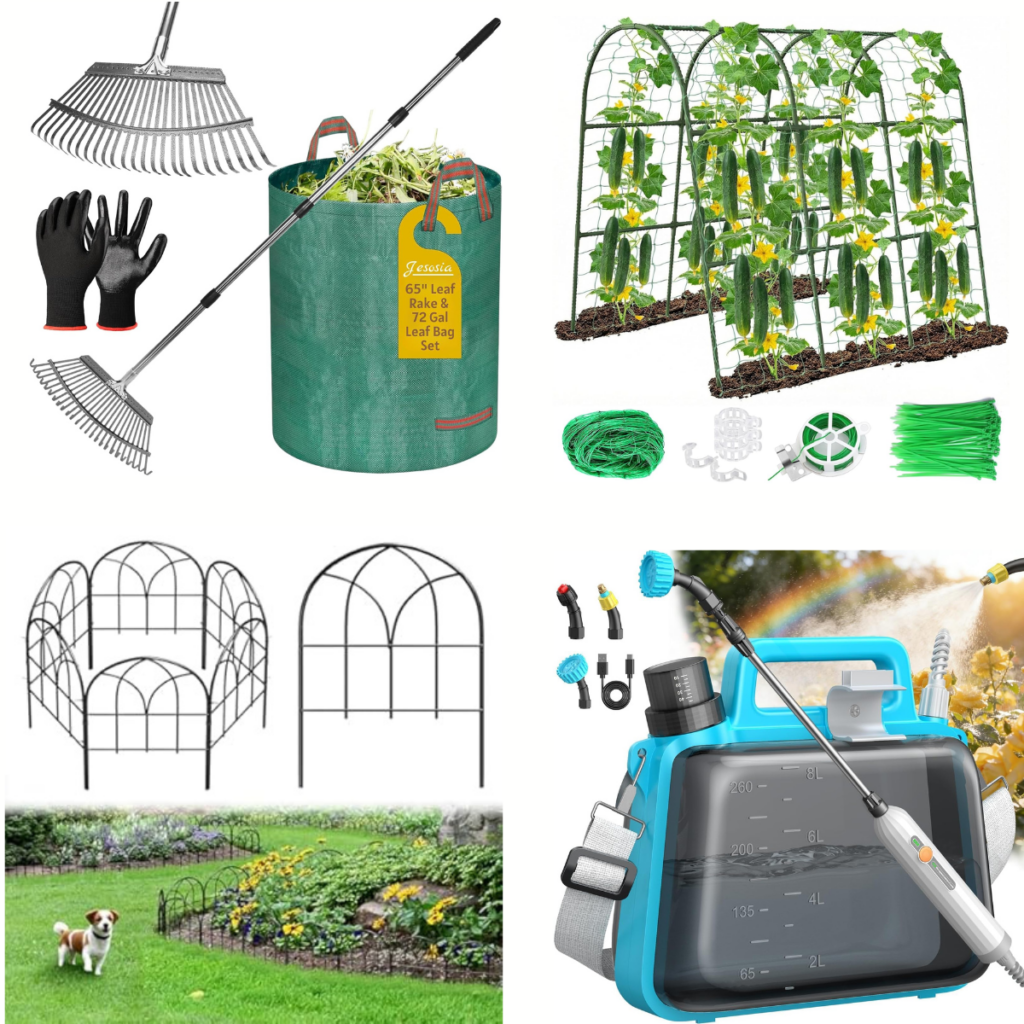 Garden Rake $14+ | Garden Trellis $16+ | 6-Panel Decorative Fence $9 ...