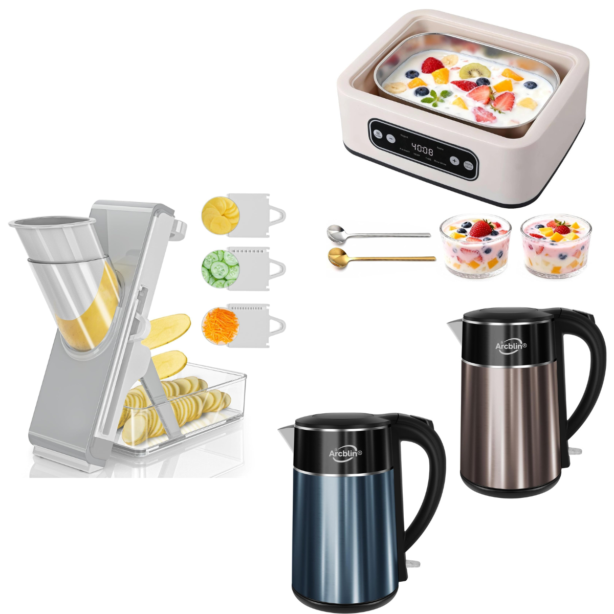 Yogurt Maker $17+ | SS Electric Kettle $14+ | Mandoline slicer $5 ...
