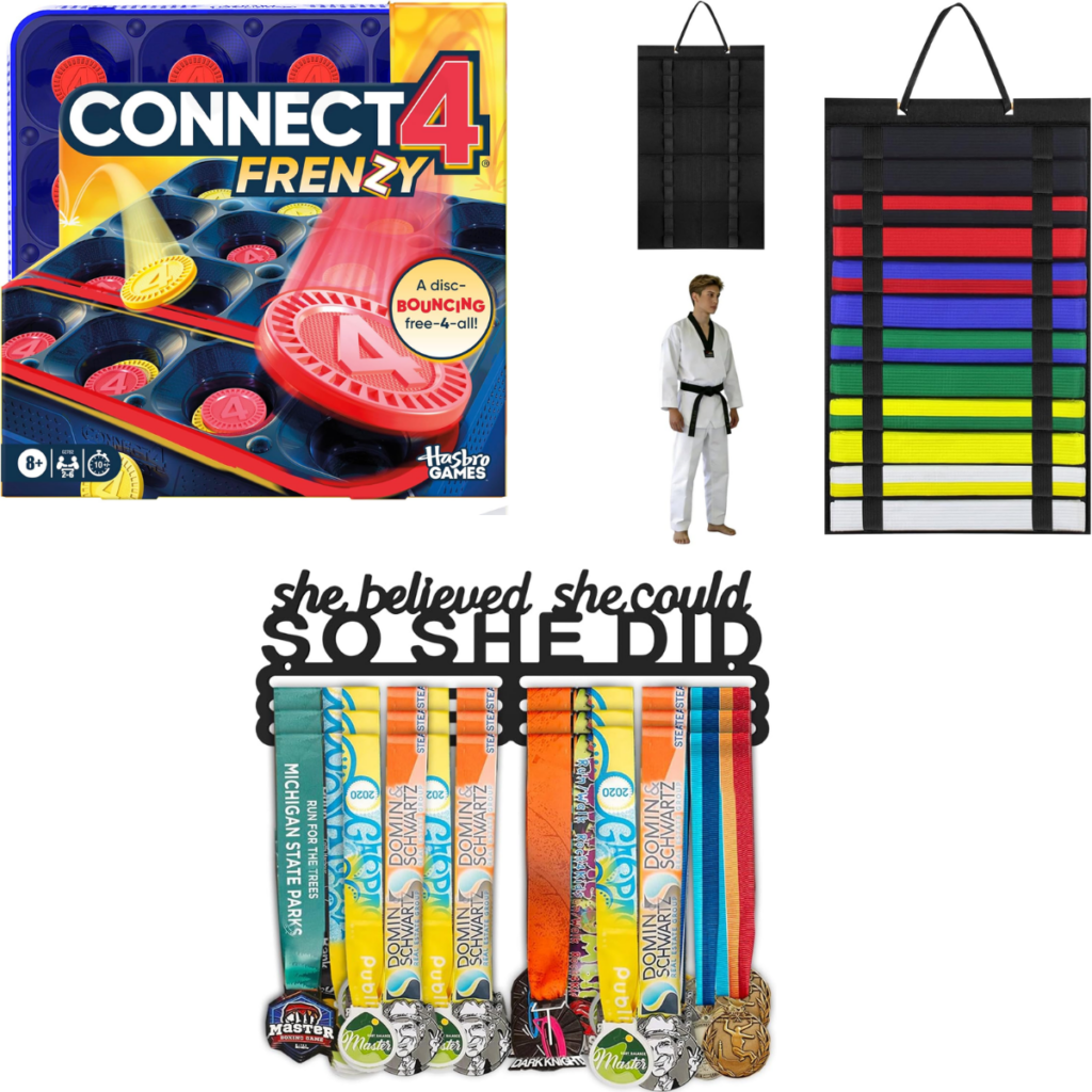Drop 4 Game $6+ | Medal Hanger $5+ | Martial Arts Belt Display Rack $6 ...
