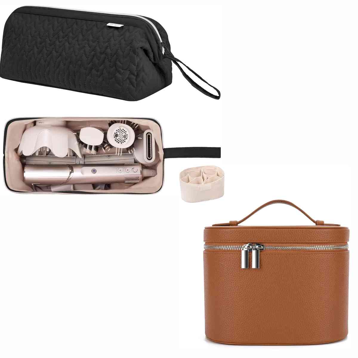 Makeup Bag Organizer for $13+|Hair Styler case for $9+ | Smart Savers