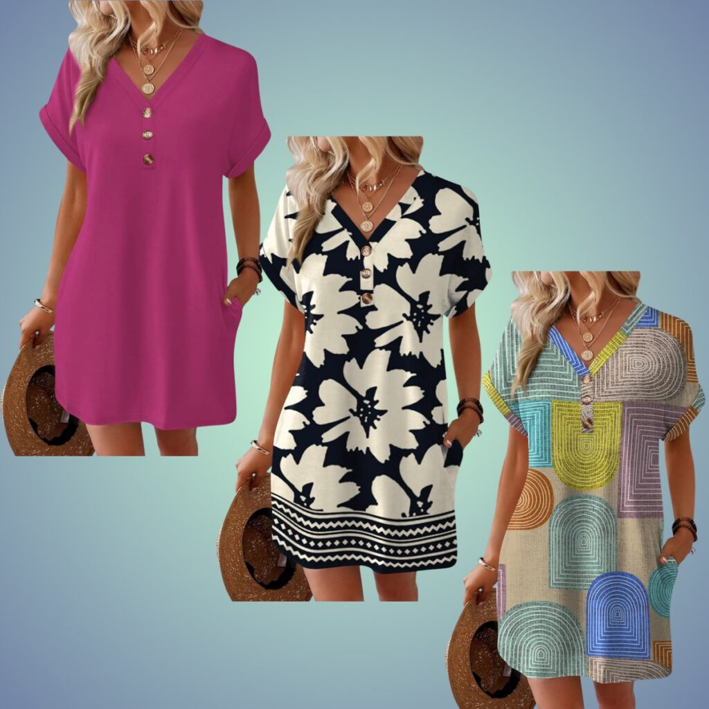 Women’s Satin Blouse, Maxi Skirt & V-Neck Dress $9+ | Smart Savers