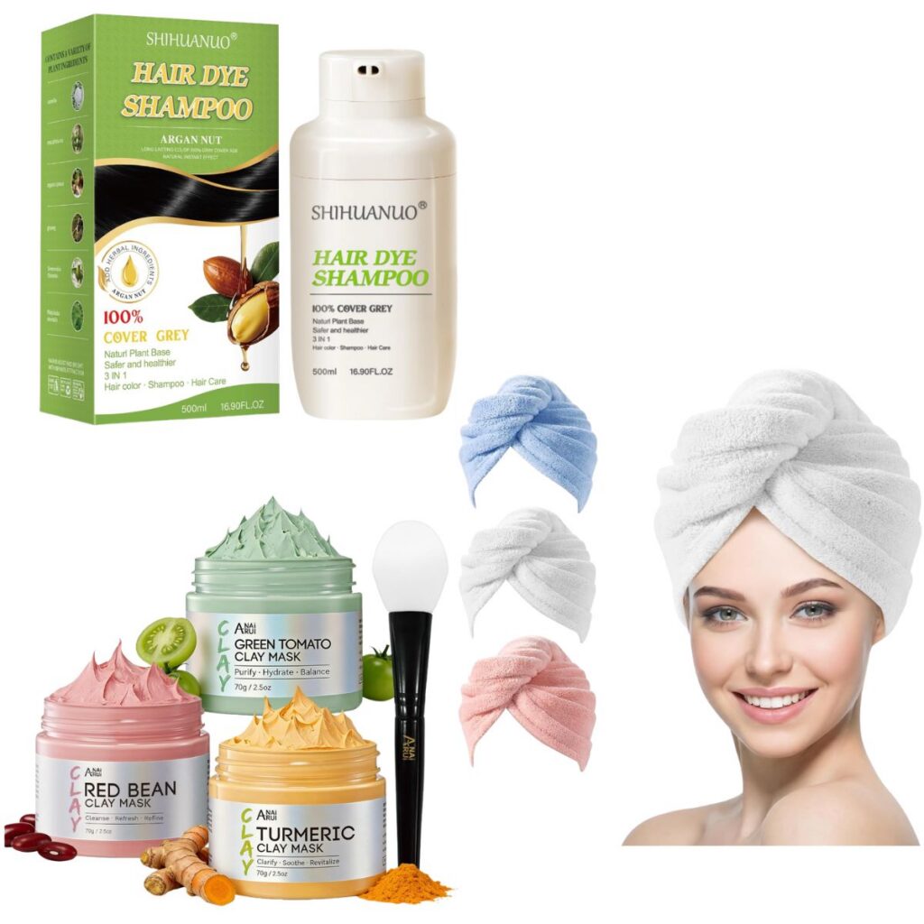 3-pk Microfiber Hair Towels $5+ | 3-pk clay face masks $5+ and more ...
