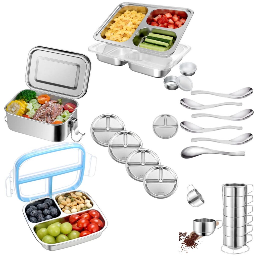 Stainless steel lunch boxes from $8+ | 6-pk Soup spoons $6+ | Coffee ...