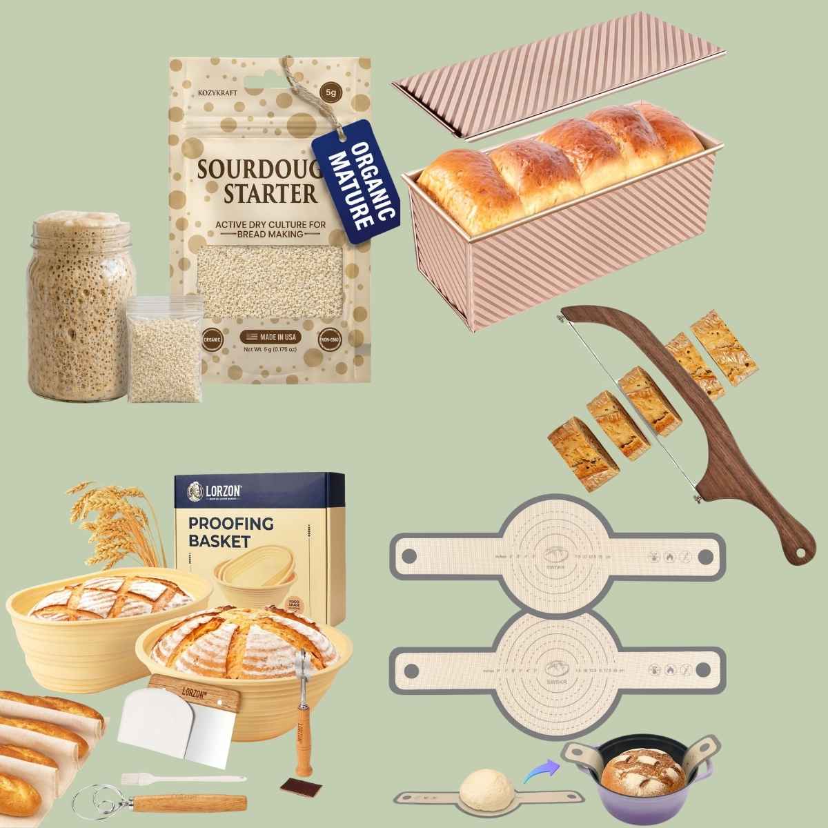 Sourdough Starter $3 - $4+ | Bread Knife $4+ | Bread Slings $4+ | Loaf ...