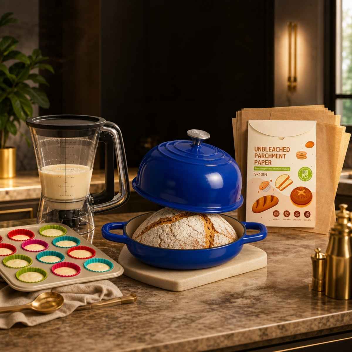 5-Qt Cast Iron Dutch Oven $32+ | Parchment Sheets from $4+ | Batter ...