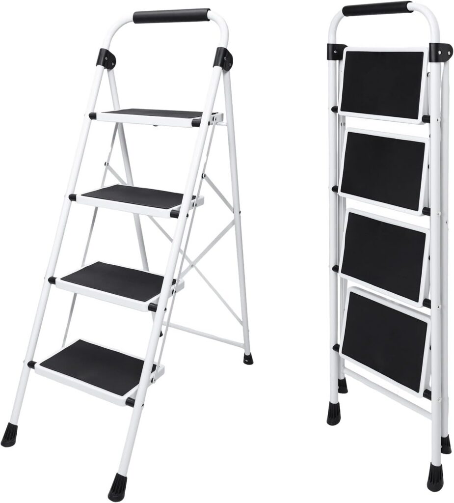 Door storage, $4+ | 4-pk cabinet organizer, $24+ | 4-step ladder, $37 ...