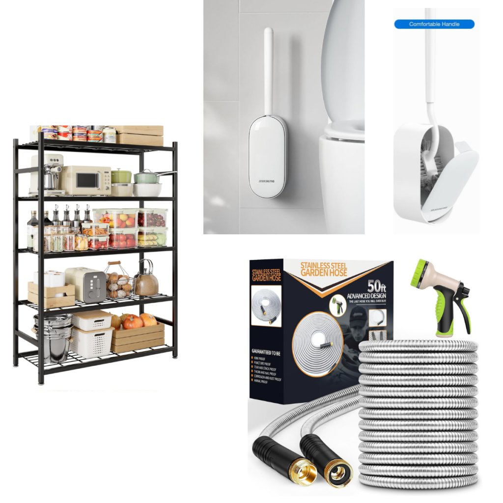 50 ft. SS Heavy Duty Hose $17+ | Metal Storage Shelf $49+ | Toilet ...