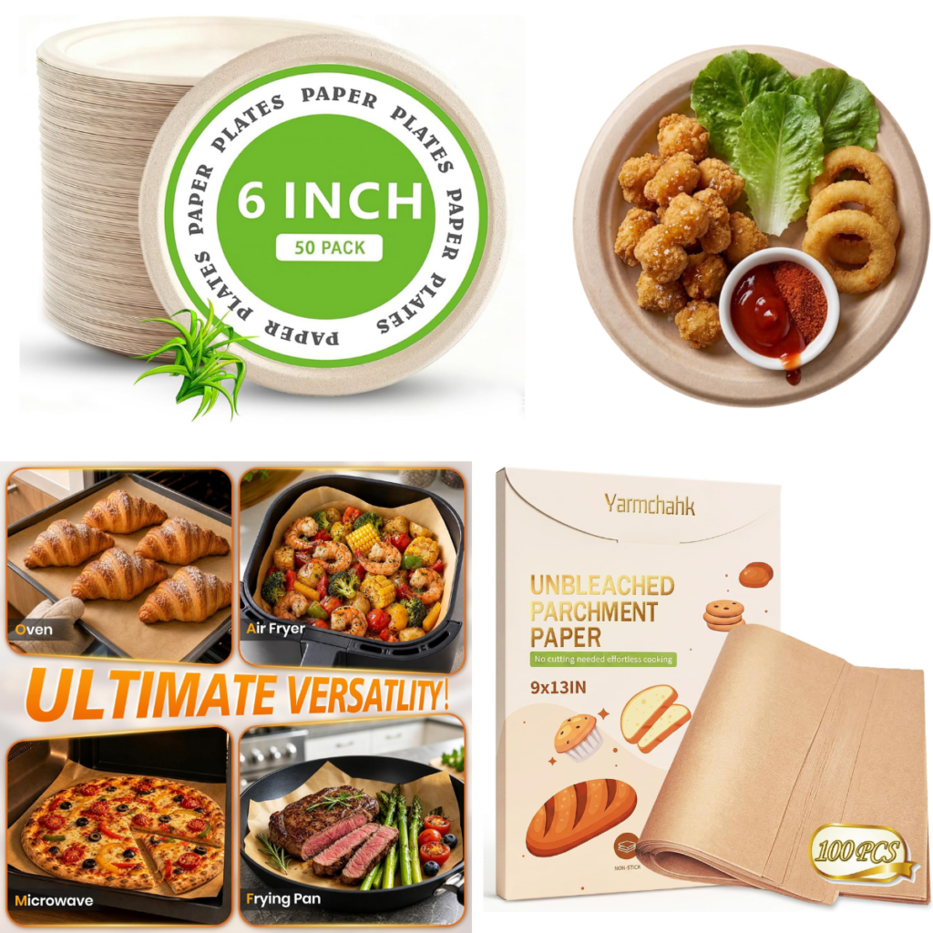 parchment paper/ paper plates $4+ | 25 pc. SS Nesting Mixing Bowls ...