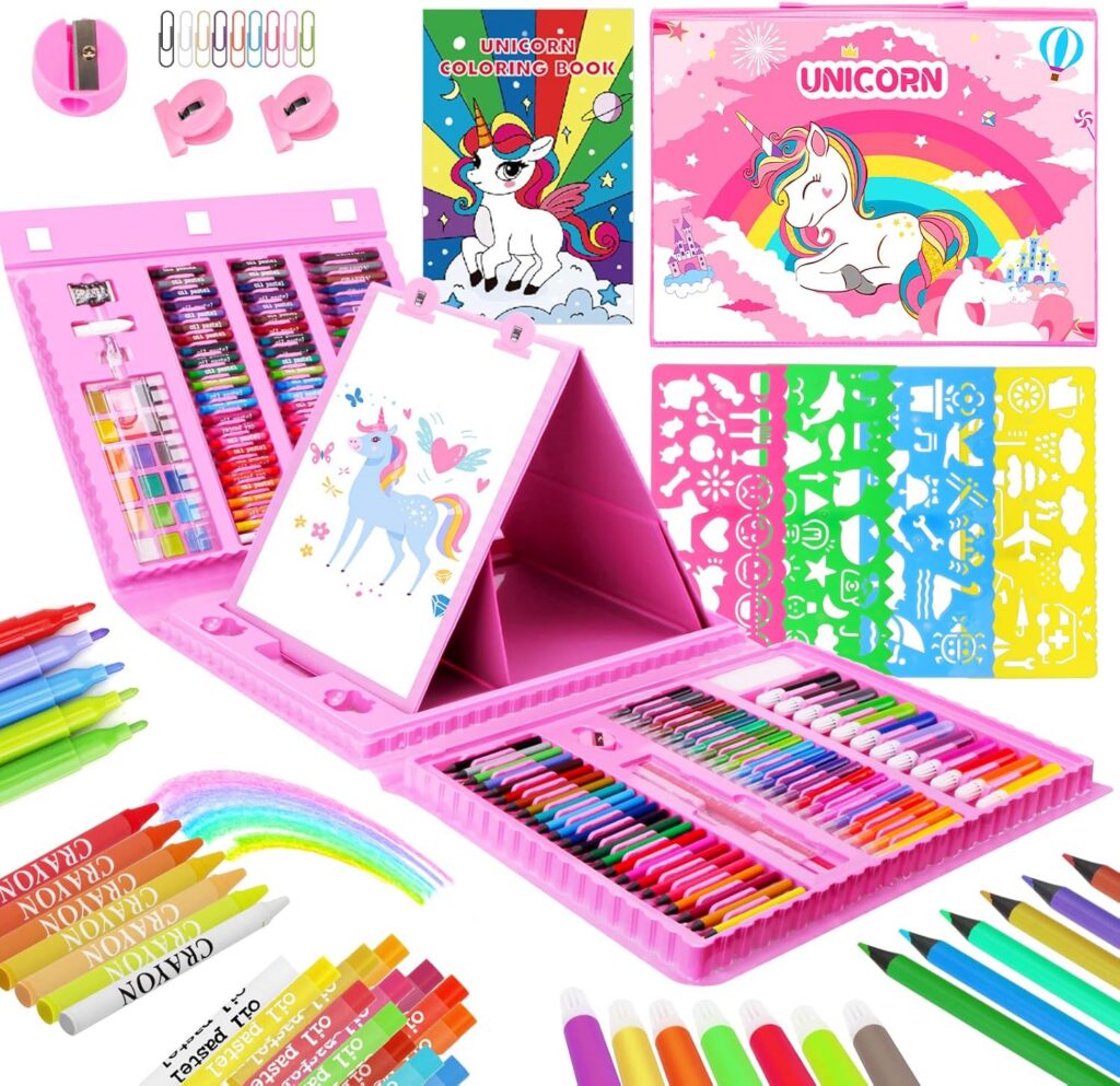 Art supplies kit, $14+ | Wooden easel set, $34+ | Smart Savers