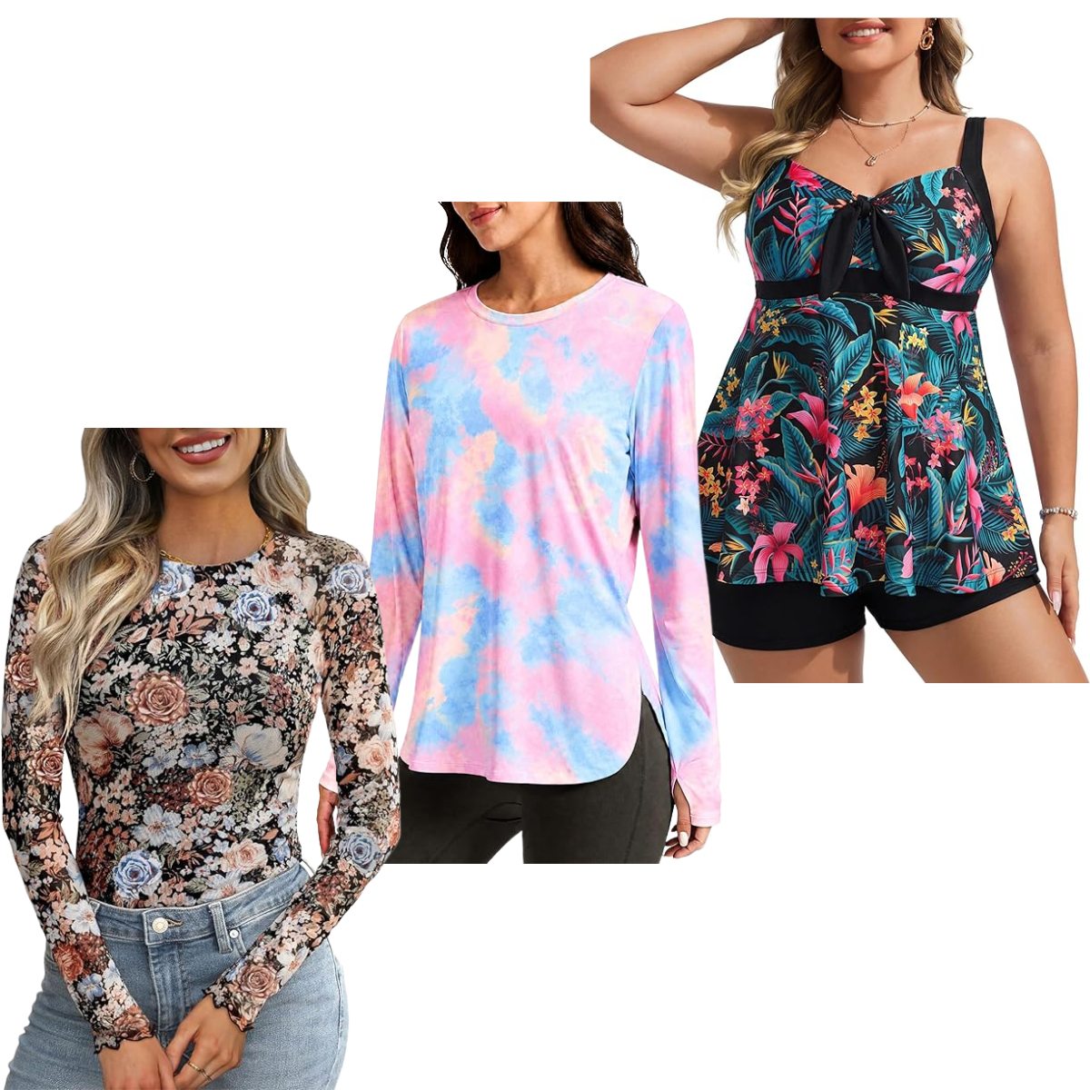 Women's Tops, Workout Tees & plus size swimsuits from $5+ | Smart Savers