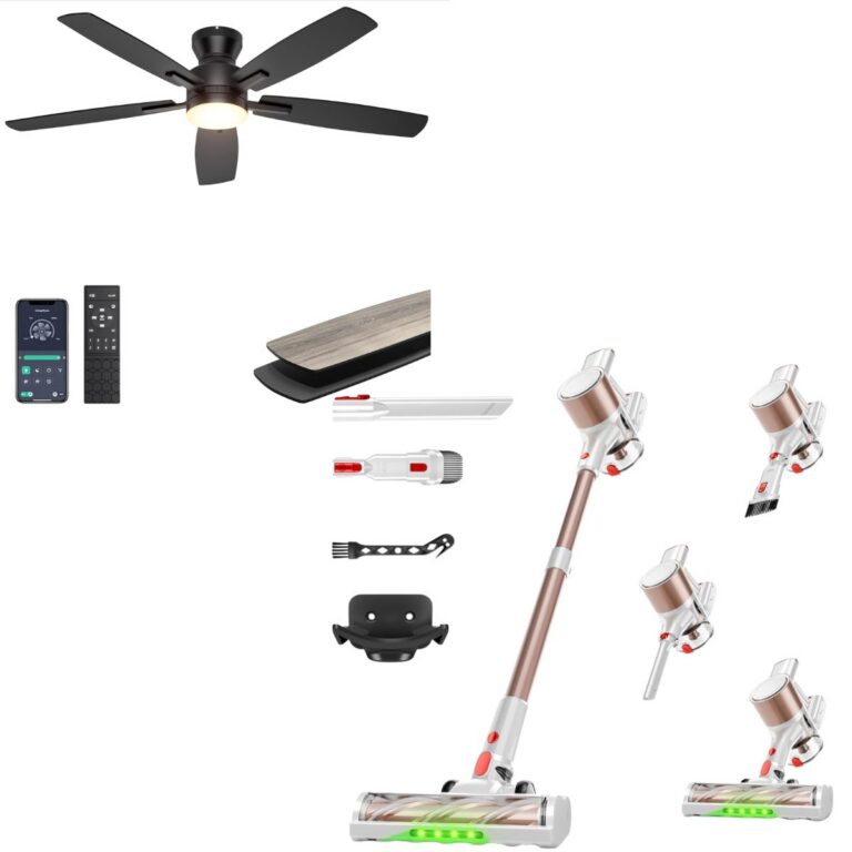 8 in 1 Vacuum cleaner $54+|Ceiling fan w/ light $47+ | Smart Savers
