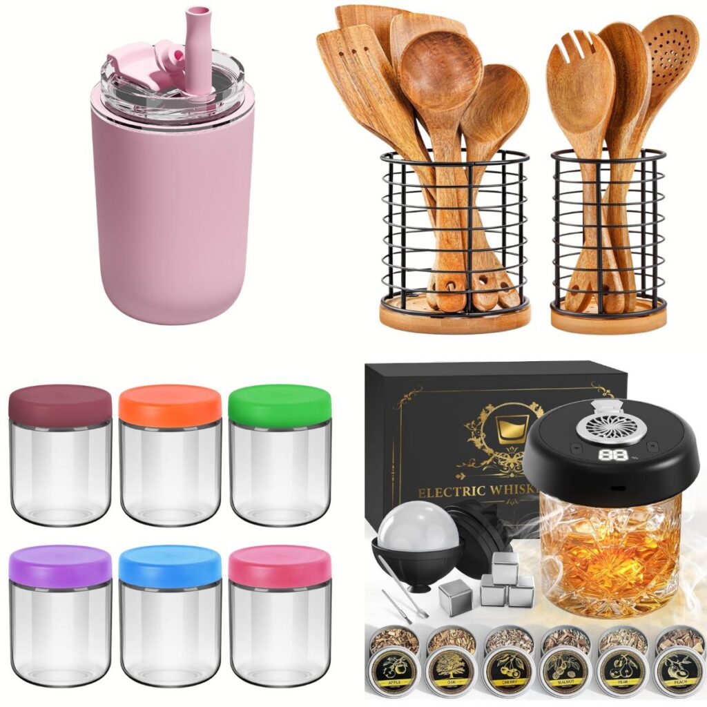 10 Oz Tumbler $7+| 2 Pc Utensil holders $11+| 6 Pk Glass jars $12 ...