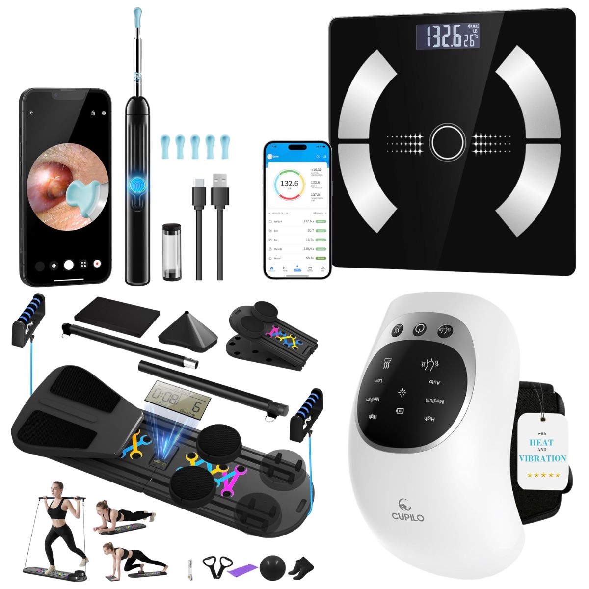 Ear wax removal tool $5+| Smart body fat scale $19+| Knee massager $24 ...