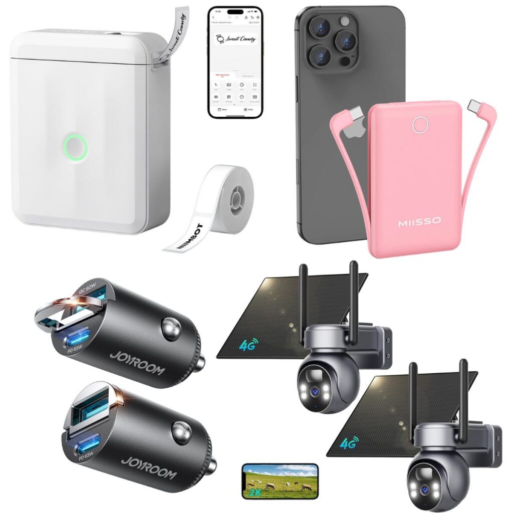 2 Pk USB C Charger $11+| Mini label maker $9+| Slim portable charger ...