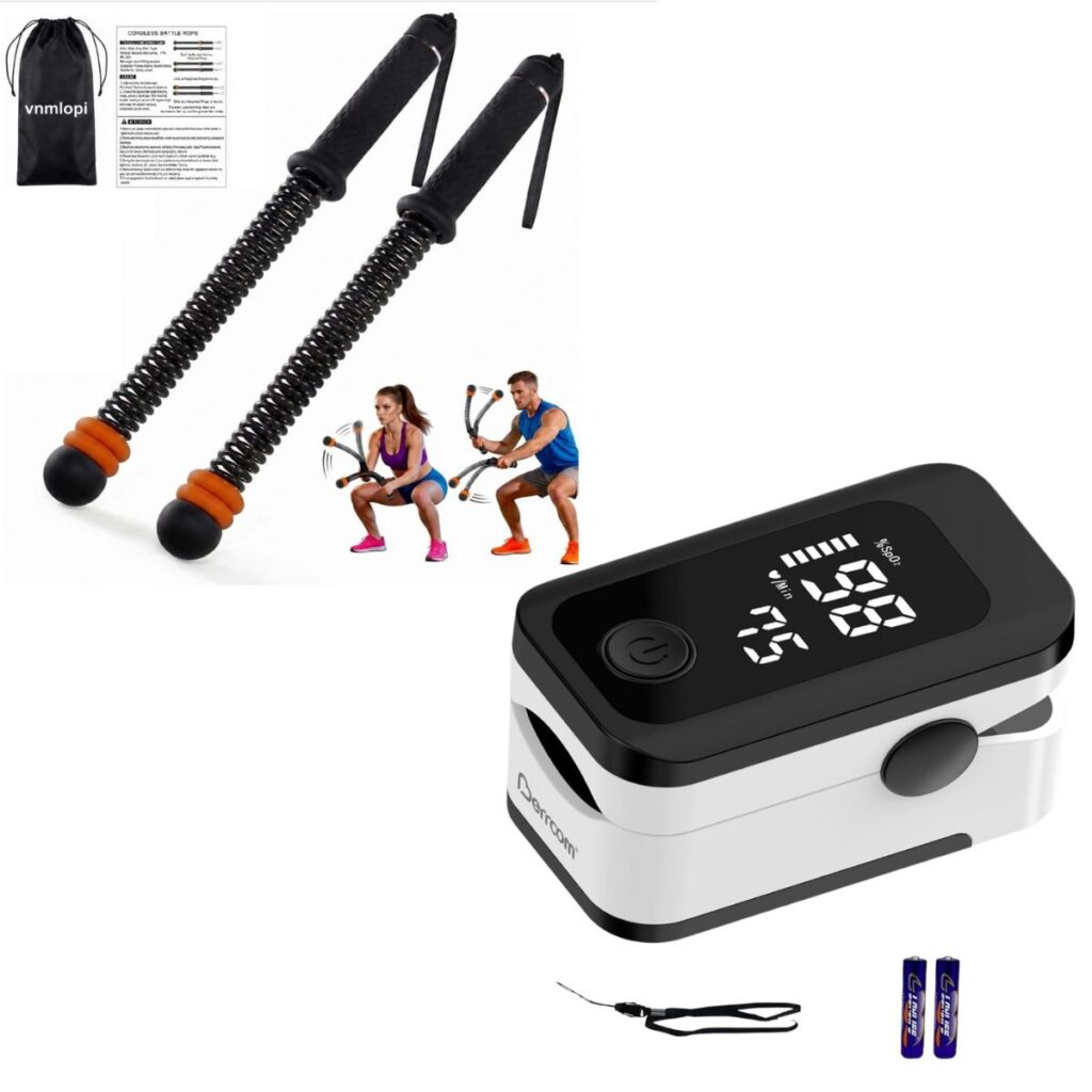 Pulse oximeter $7+| Ropeless battle rope w/ weights $9+ | Smart Savers