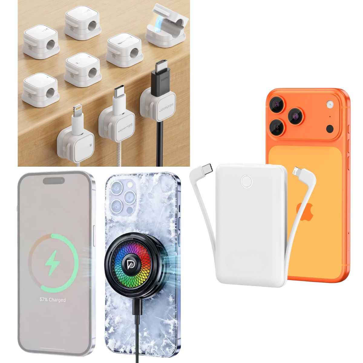 Magnetic cable clips $6+| Magnetic Charger with Cooling System $9 ...