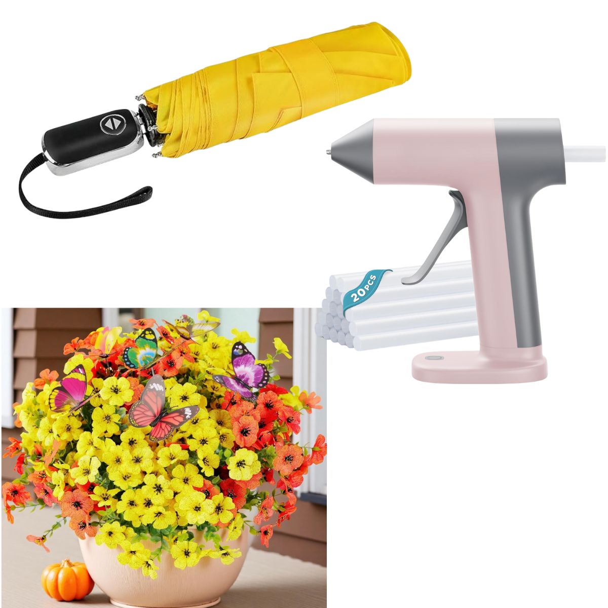 Compact umbrella $9+| Cordless hot glue tool $14+| 20 Bundles ...