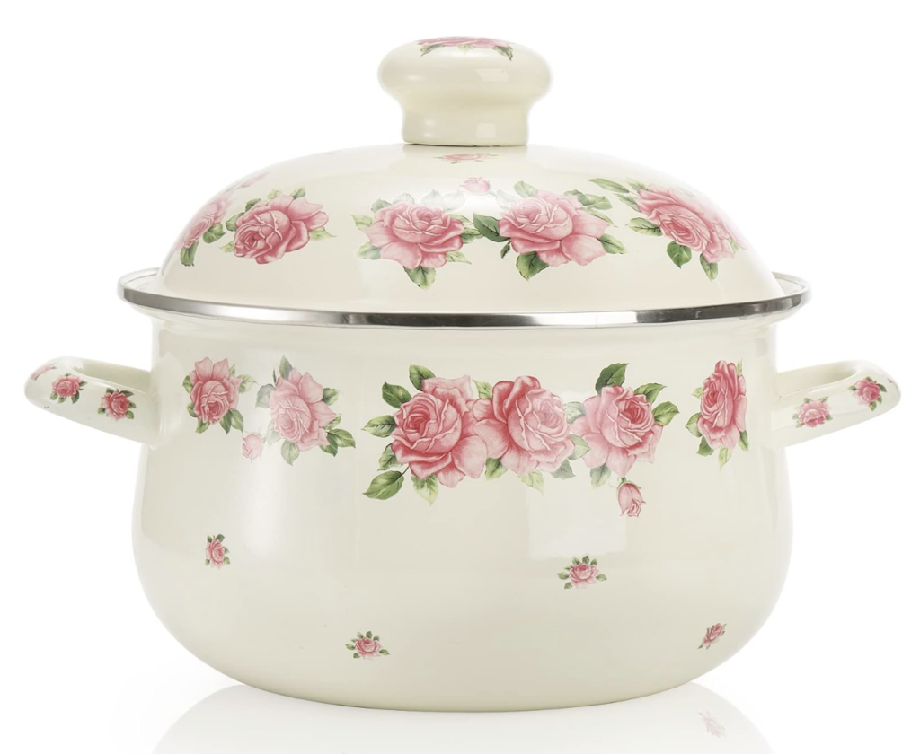 Enamel Stockpot $20+ | Measuring cups & spoons $12+ | Cold Press Juicer ...