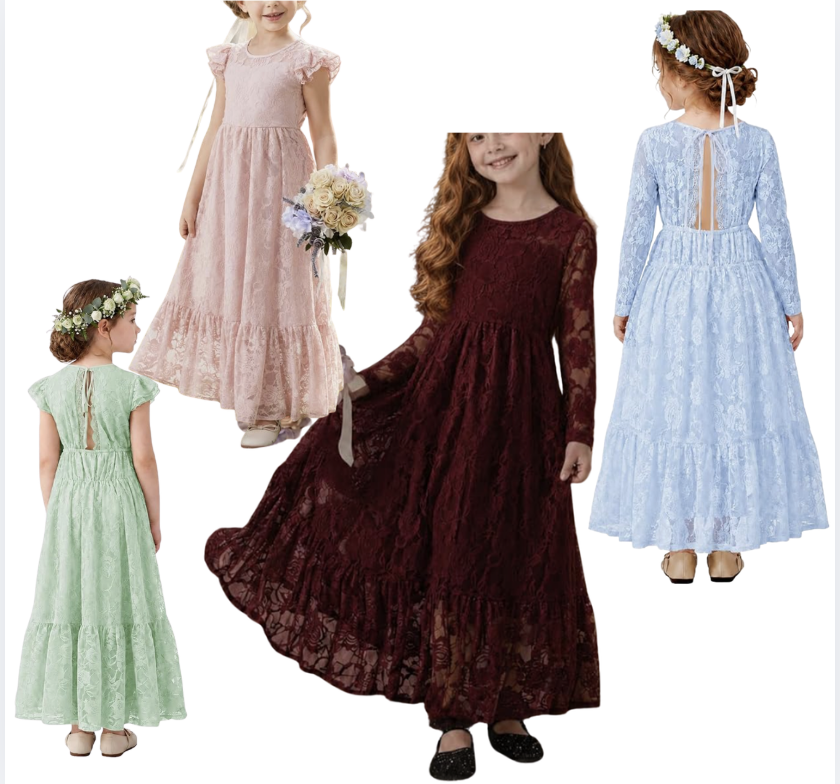 Girls' lace dresses, $16-18+ | Women's quick dry cargo pants, $14 ...
