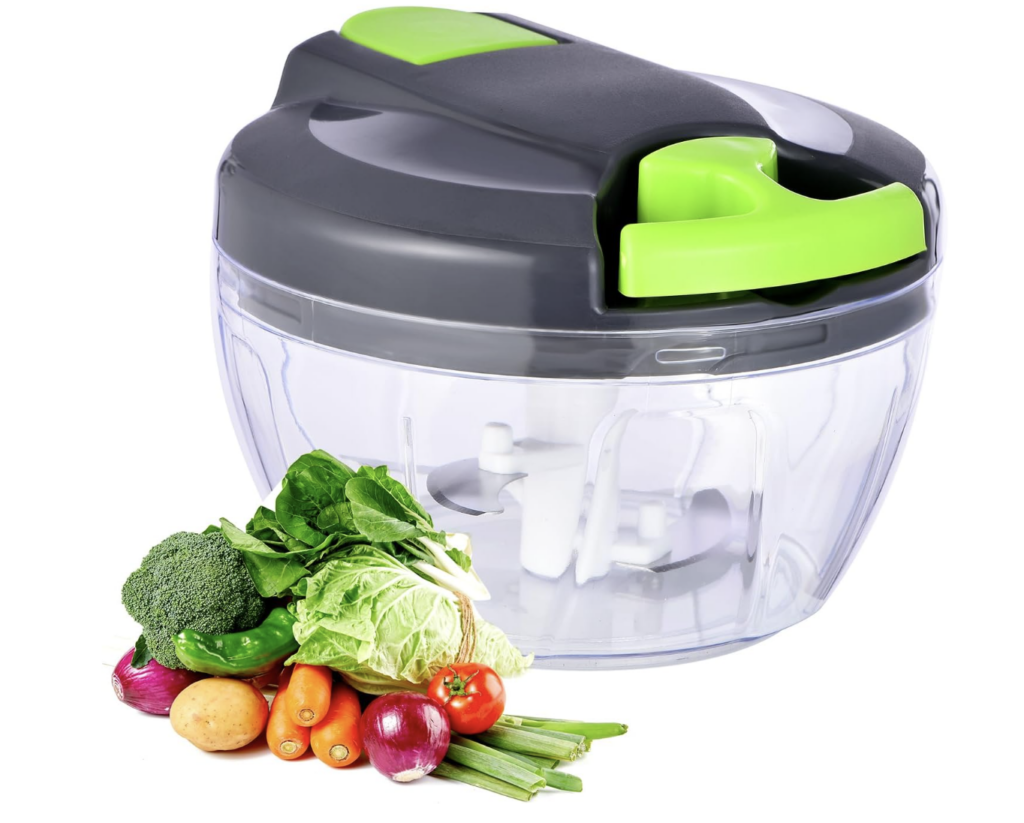 3-pk SS containers, $5+ | Manual vegetable chopper, $5+ | Water ...
