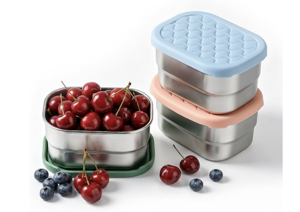 3-pk SS containers, $5+ | Manual vegetable chopper, $5+ | Water ...