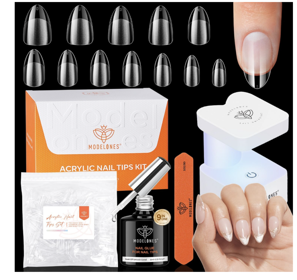 Aloe Vera Gel set, $6+ | 9-in-1 Nail Glue kit with Mini UV Light, $6 ...