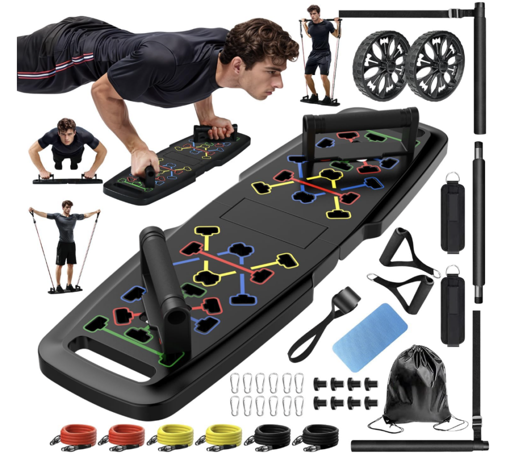 Cordless Hand Massager $19+ | exercise board with resistance bands & ab ...