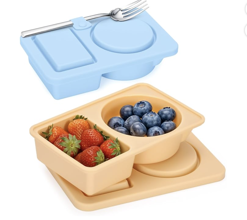 2-pk silicone snack containers, $4+ | SS lunch box, $8+ | 3-4 pk SS ...