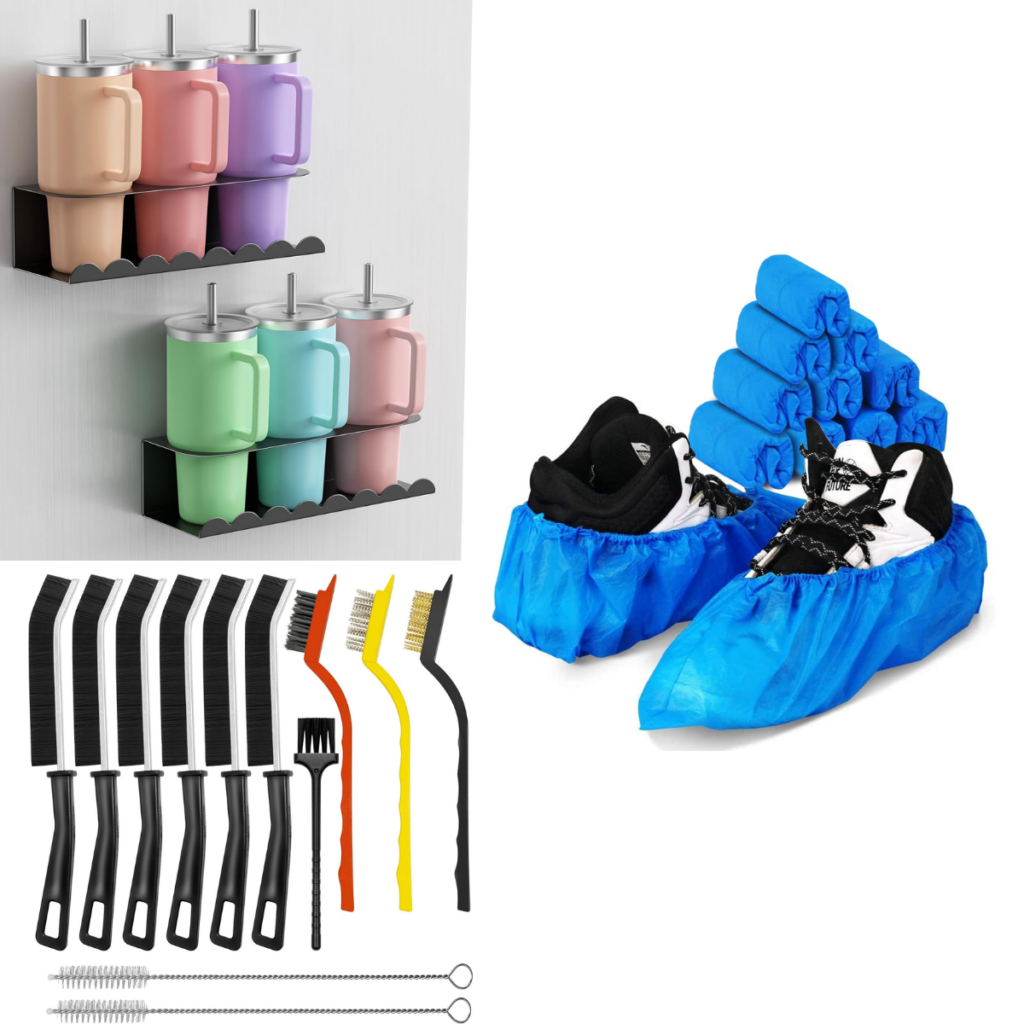Crevice cleaning brushes, $4+ | Magnetic cup holder, $9+ | 100-pk shoe ...