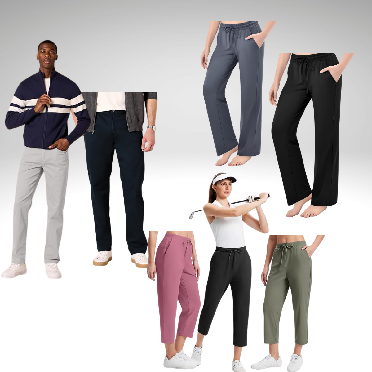 Straight leg sweatpants, $5+ | Men's pants, $12+| Ankle pants, $9-10 ...
