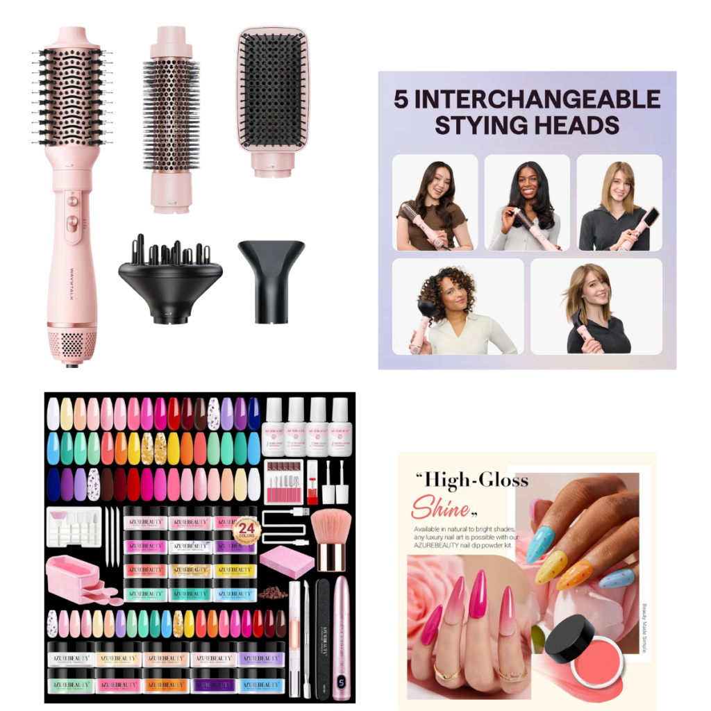 Dip powder nail kit, $14+| Blow drying brush kit, $38+ | Smart Savers
