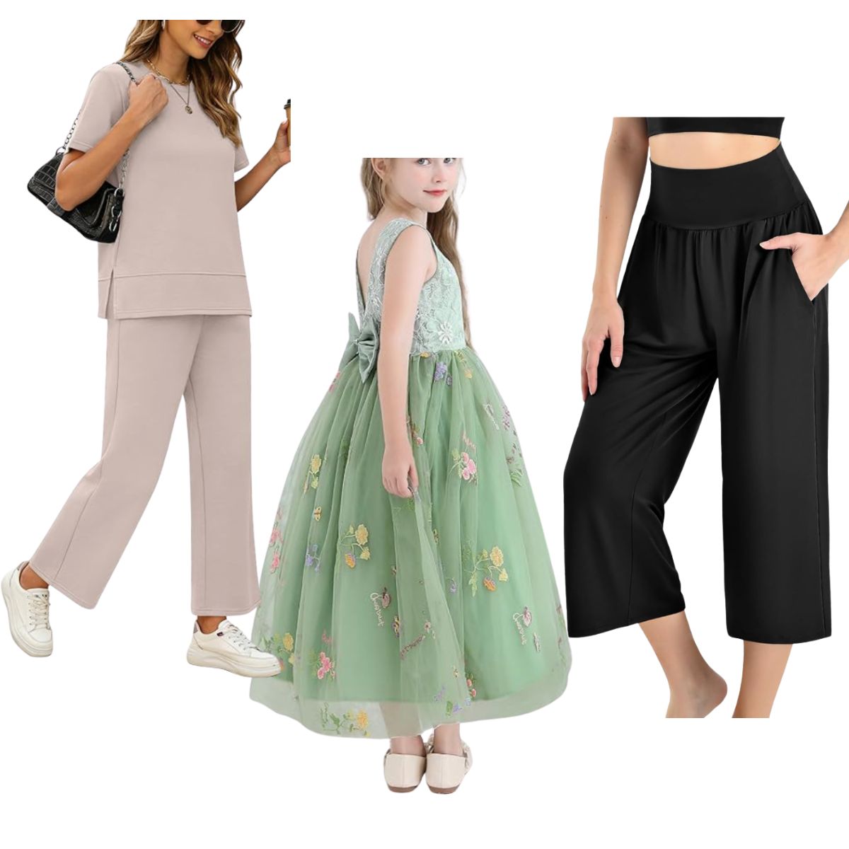Women's Capri pants, $5+ | 2-pc lounge sets, $11-12+ | Girls ...