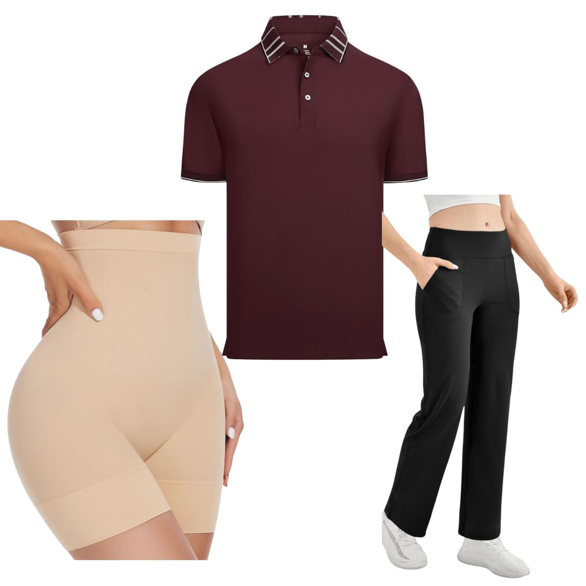 Women's lounge pants, $5+ | Tummy control shapewear, $5+ | Men's polo ...
